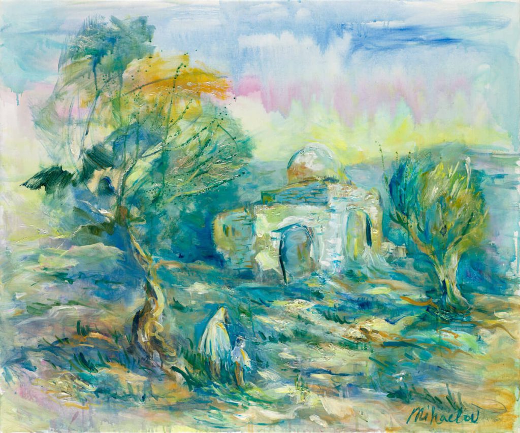 Father and Son Praying At Kever Rachel (Rachel’s Tomb) | Masha Art